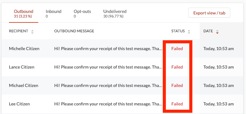 Why has my message failed to send? – SMS Broadcast
