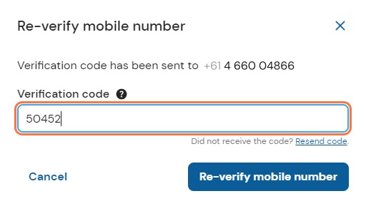 Re-verifying your own Mobile Number for Sending Messages – SMS Broadcast